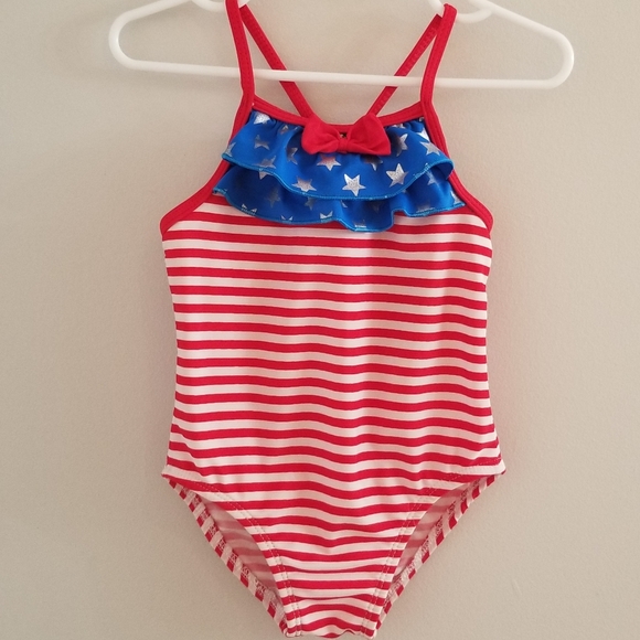 Faded Glory | Swim | Patriotic Girls Swimsuit | Poshmark